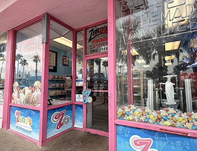 The welcoming entrance, where adult responsibilities dissolve faster than cotton candy in rain, replaced by childlike wonder.