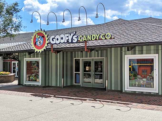 The inviting storefront stands ready to transform responsible adults into giddy sugar enthusiasts &ndash; resistance is futile, surrender is delicious.
