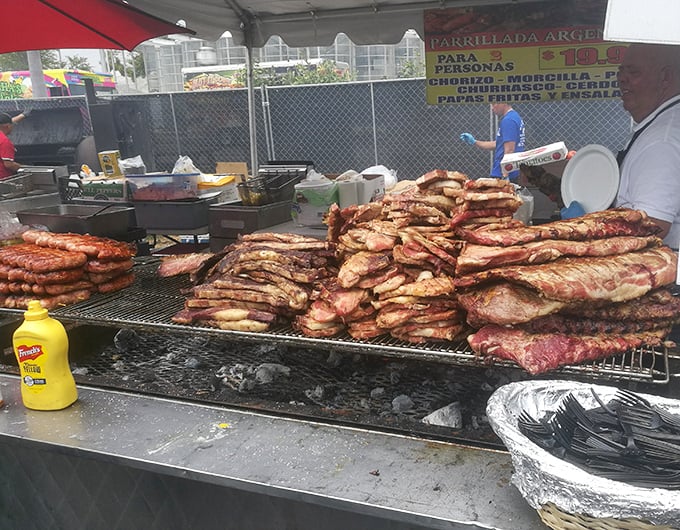 This isn't just meat on a grill &ndash; it's an Argentine tradition sizzling before your eyes, promising primal satisfaction with each charred, juicy bite.