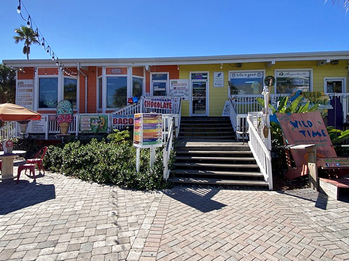 Meyer's colorful exterior stands as a beacon of sweetness, promising momentary escape from adulting with every visit.