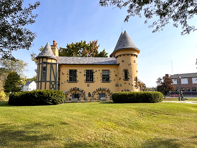 The castle's exterior combines Norman inspiration with storybook whimsy, creating an architectural surprise that still delights visitors a century later.