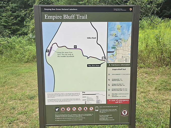 This trail map doesn't show the memories you'll make, the photos you'll take, or how small your problems will seem from the top.