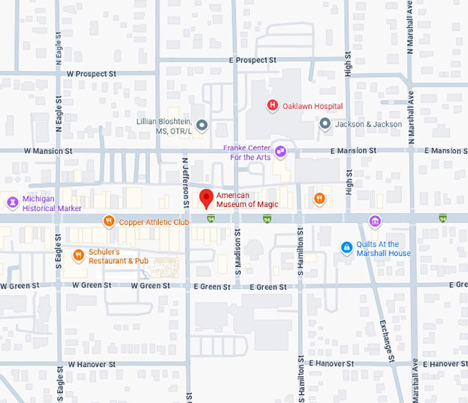 16. american museum of magic map