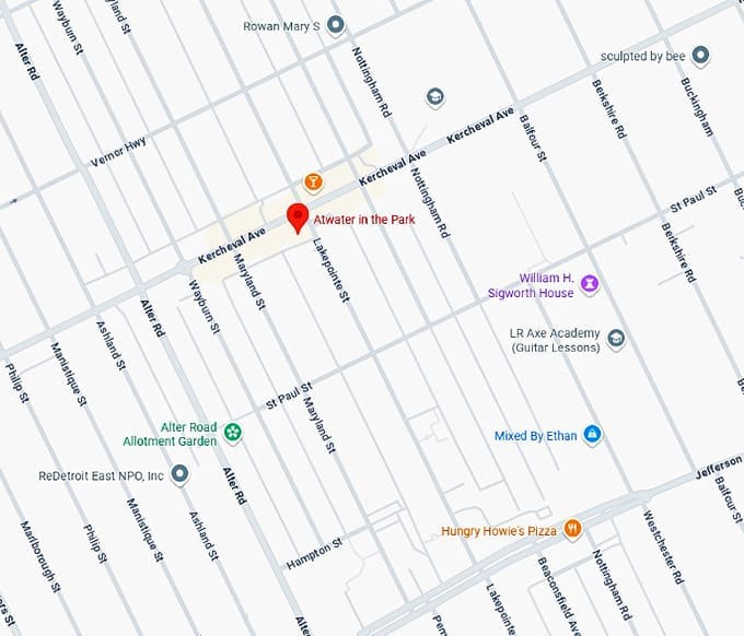 16. atwater in the park map