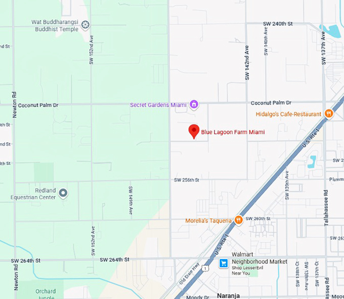 16. blue lagoon farm miami map