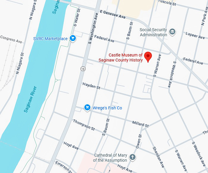 16. castle museum of saginaw county history map