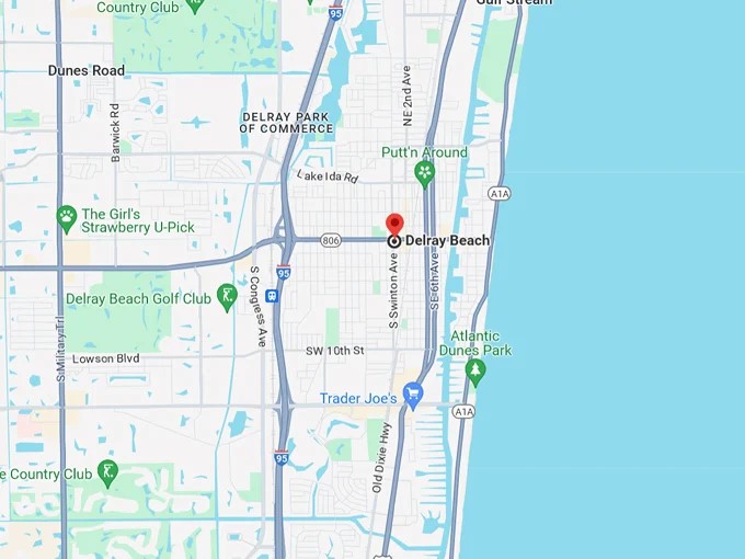 16. delray beach 10 map