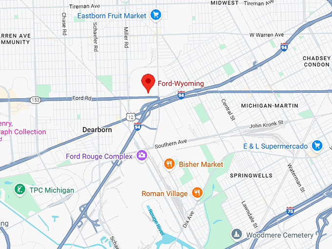 16. ford wyoming drive in map