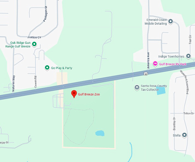 16. gulf breeze zoo map