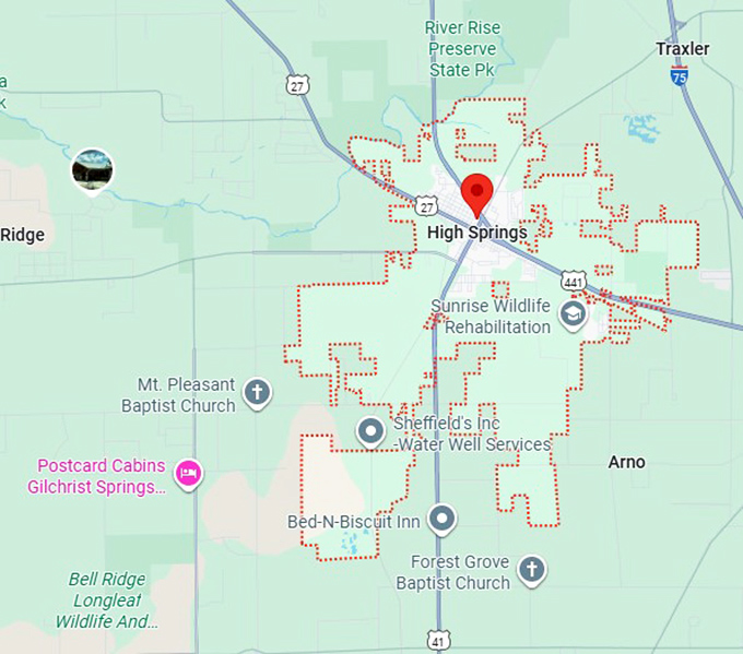 16. high springs map