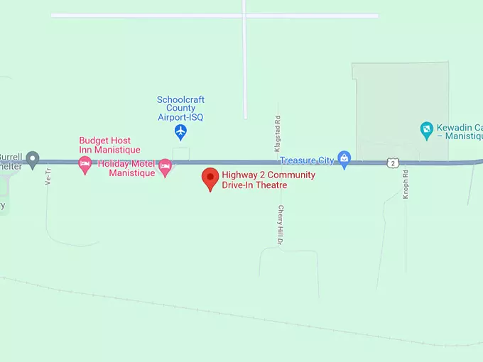 16. highway 2 community drive in theatre map