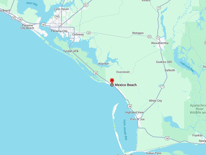 16. mexico beach 10 map