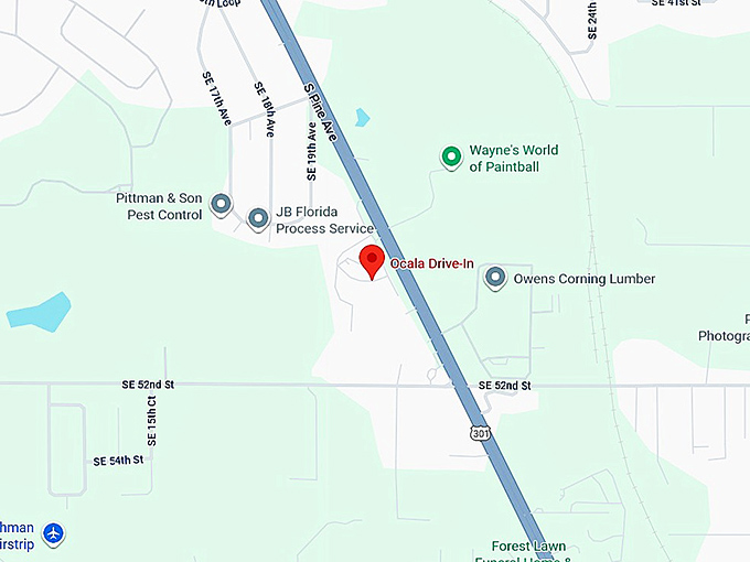16. ocala drive in map