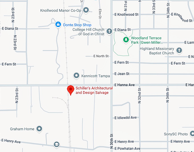 16. schiller's architectural and design salvage map