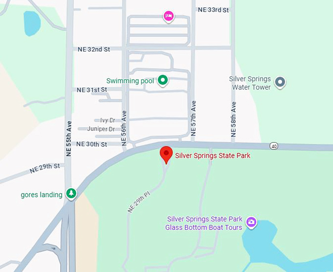 16. silver springs state park map