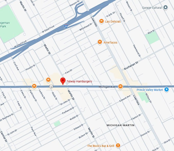 16. telway hamburgers map