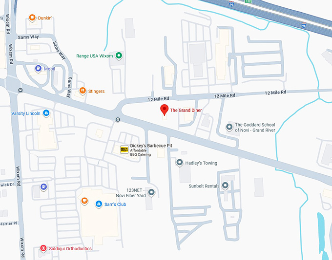 16. the grand diner map