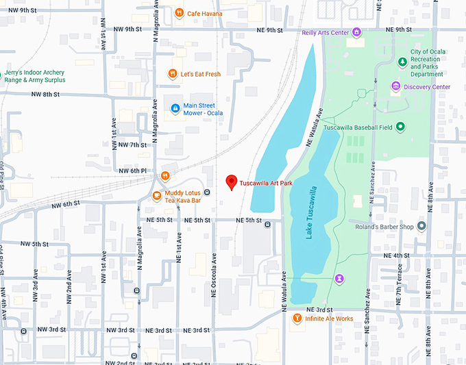 16. tuscawilla art park map
