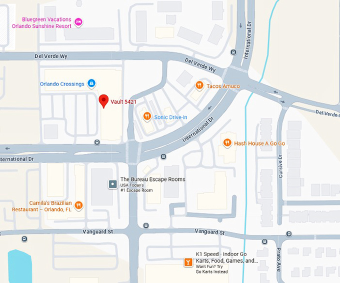 16. vault 5421 in orlando map