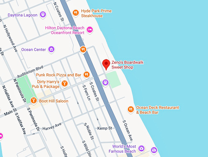 16. zeno's boardwalk sweet shop map