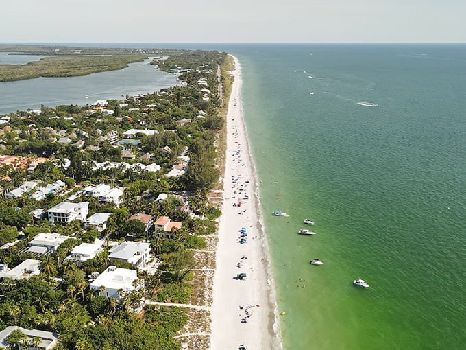 From above, this slice of heaven looks like someone's screensaver, except it's real and you can actually go there.