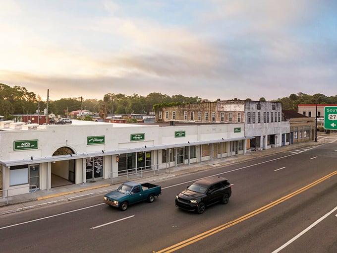 Historic storefronts with character to spare line the main street, offering a refreshing break from cookie-cutter strip malls.