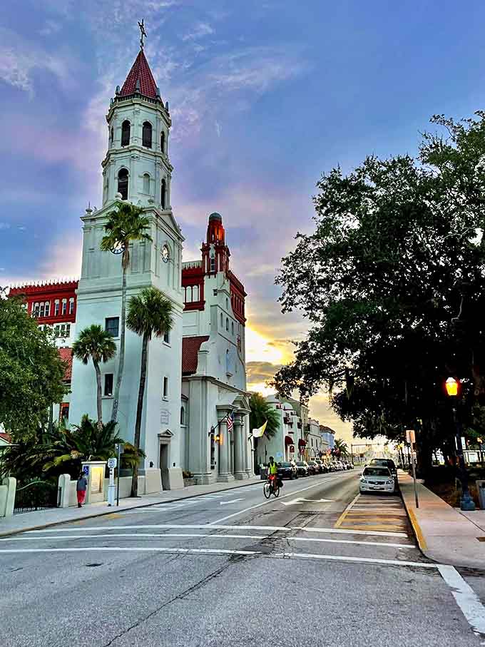 When your downtown looks this charming at sunset, you're basically showing off to every other city in America.