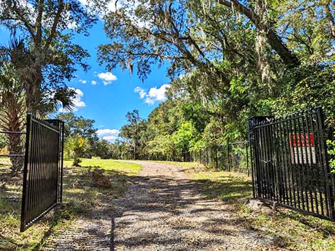 Those cemetery gates swing open to reveal more than just eternal rest, they're the entrance to one of Florida's most delightfully weird roadside attractions that doesn't involve alligators.