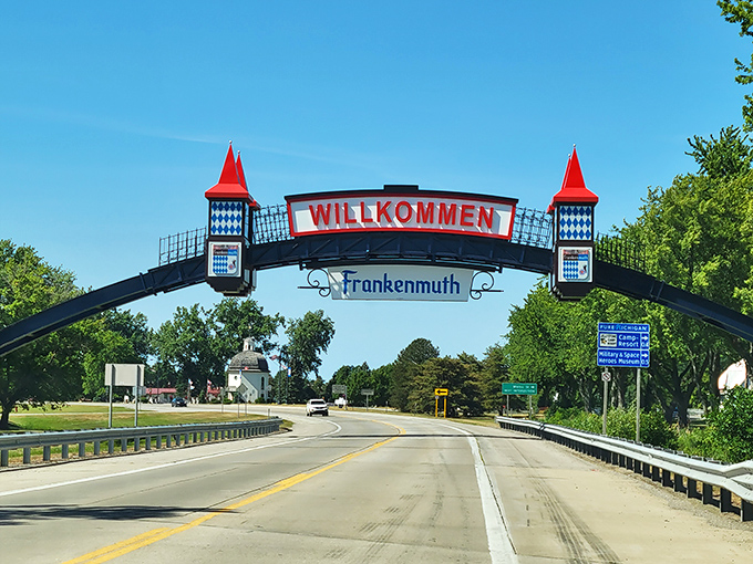 "Willkommen" indeed! This iconic entrance arch sets the stage for the German adventure that awaits beyond.