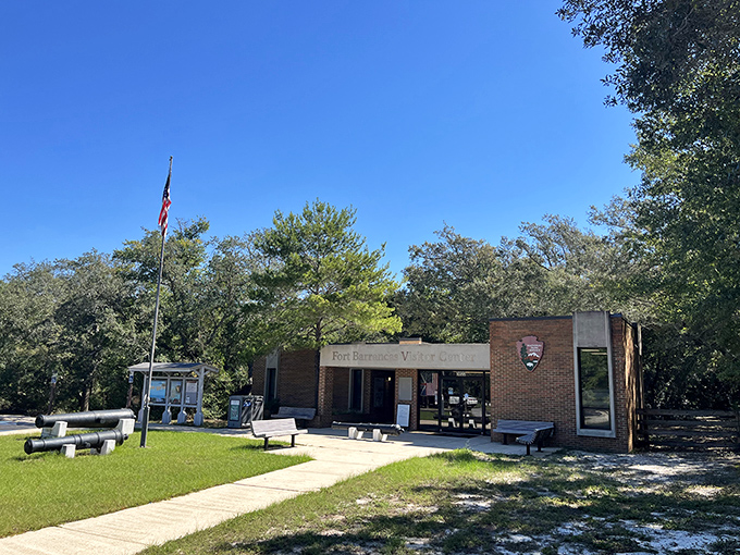 The visitor center welcomes history buffs and curious travelers alike, standing as the gateway to centuries of military ingenuity.