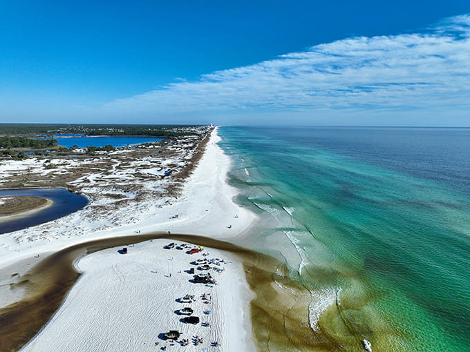 Bird's eye candy: The emerald waters and sugar-white beaches create a coastline so perfect it looks digitally enhanced.