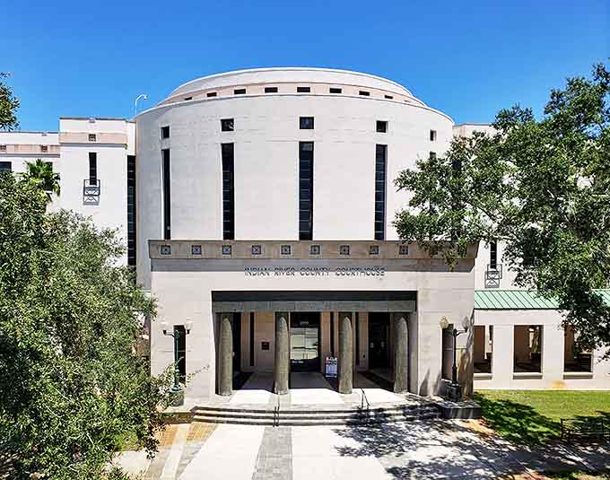 The Indian River County Courthouse stands as an architectural gem, its elegant dome and columns offering a touch of grandeur amid Vero's laid-back charm.