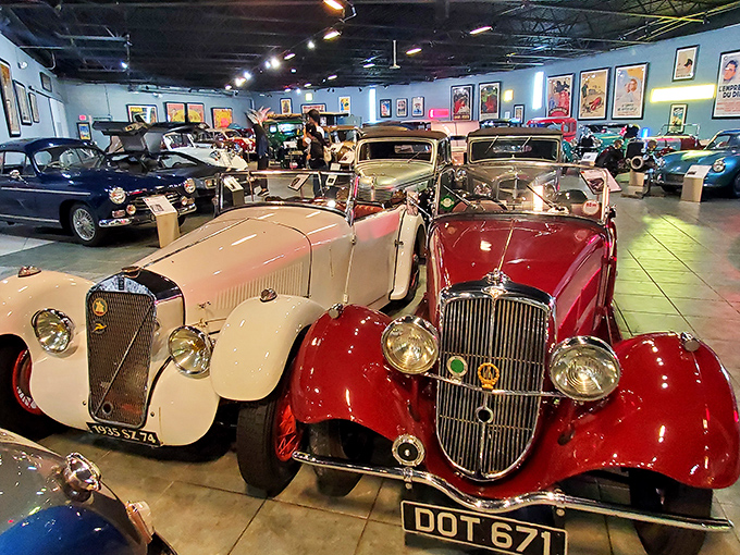 Step inside and feast your eyes on automotive royalty &ndash; these aren't just cars, they're mechanical time capsules arranged with museum-worthy precision.