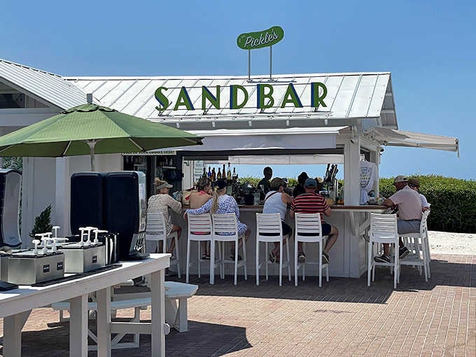 Pickle's Sandbar serves up refreshment with a side of ocean breeze &ndash; where the drinks are cold and the vibes are perpetually chill.