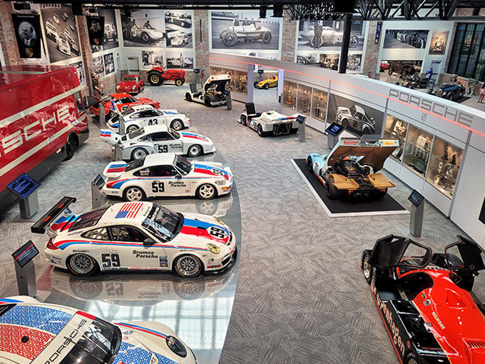 This racing gallery looks like someone organized a family reunion for the world's fastest machines, and everyone showed up looking their absolute best.