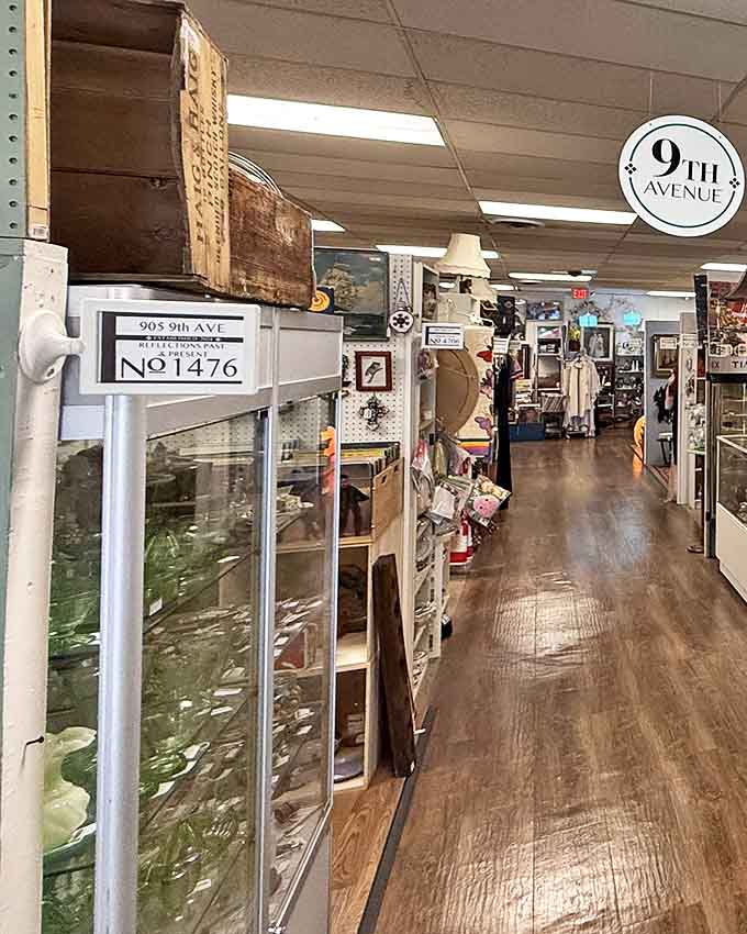 Walking down "9th Avenue" feels like strolling through a carefully curated museum where everything, surprisingly, is for sale.
