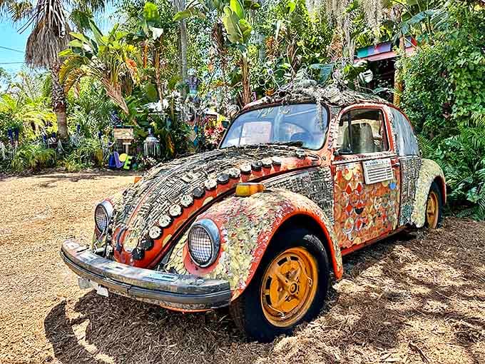 This isn't your average Volkswagen Beetle – it's a rolling canvas where automotive meets artistic in spectacular fashion.
