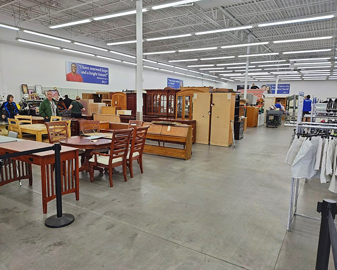 Wandering through SuperThrift's furniture section feels like exploring a museum where everything's actually for sale. No velvet ropes here!