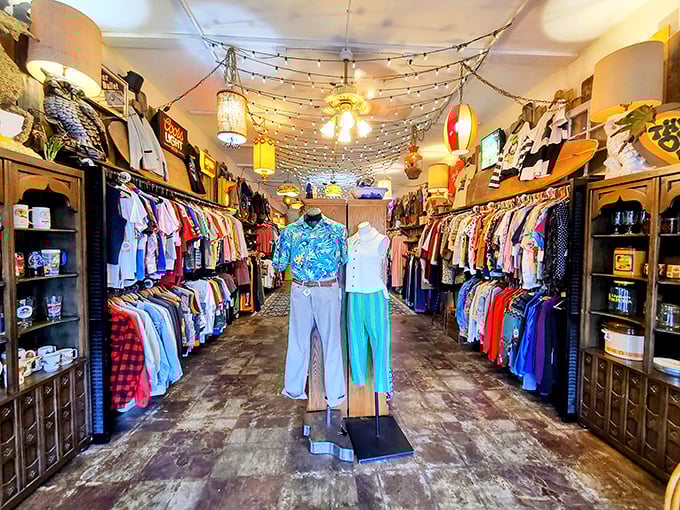 Step inside and be transported through time &ndash; string lights and vintage lamps create a magical atmosphere where every aisle promises discovery.