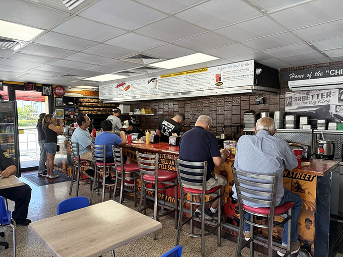 Inside Arbetter's, time stands deliciously still as customers belly up to the counter for their fix of Miami's most beloved hot dogs.