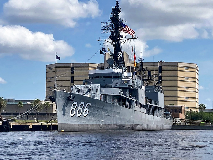 Ship number 886 has found peaceful retirement as a museum after decades of active service protecting American interests worldwide.