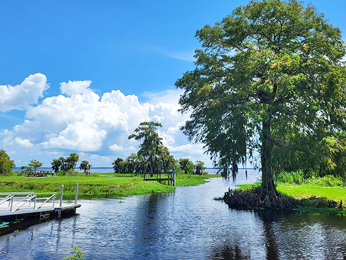 Nature's perfect reflection creates a double world where sky meets water, leaving visitors wondering where reality ends and dreams begin.