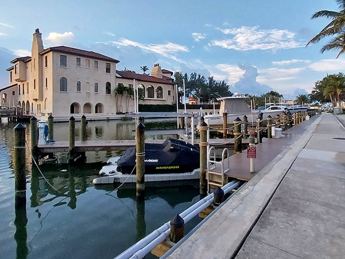 Elegant waterfront homes with private docks showcase Naples' reputation as a boater's paradise where luxury meets laid-back coastal living.