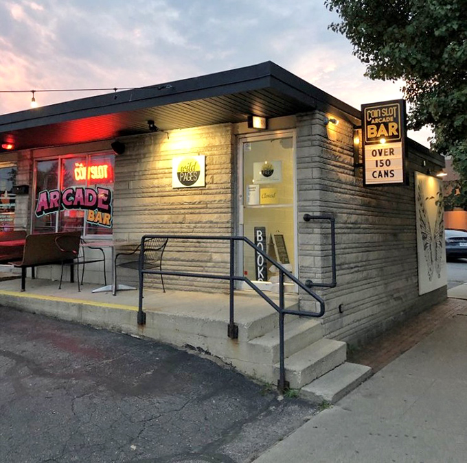 Even the entrance makes you think "Game On" with its welcoming approach &ndash; because high scores should be accessible to everyone.