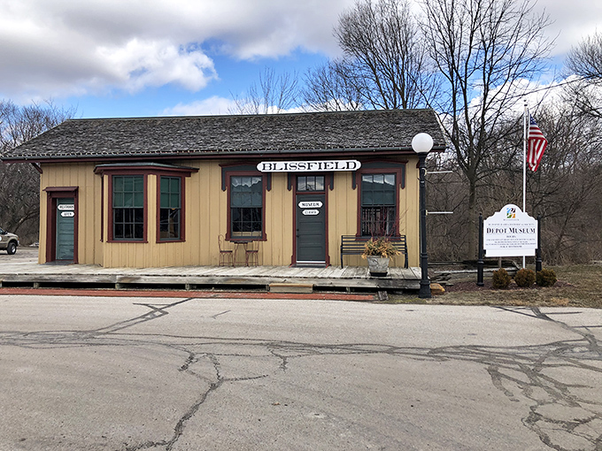 All aboard the nostalgia express! The Blissfield Depot Museum preserves the town's railroad heritage in a beautifully maintained historical building.