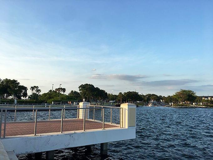 Cocoa Riverfront Park, where locals have mastered the fine art of afternoon leisure and sunset appreciation.