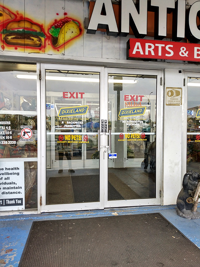 "No pets except service animals" warns the entrance, though you'll find plenty of ceramic, wooden, and stuffed critters waiting inside.