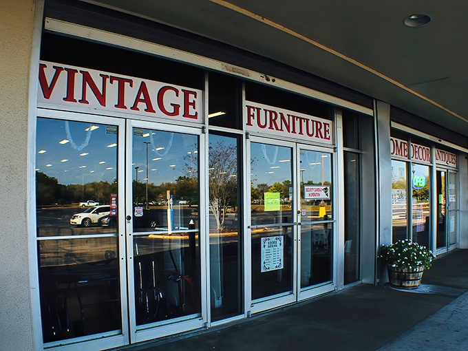 "Vintage Furniture" barely hints at the wonderland behind these glass doors &ndash; like advertising the ocean as "wet stuff."