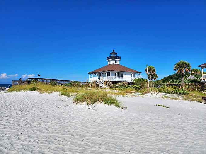 The Port Boca Grande Lighthouse Museum stands sentinel on powdery white sands &ndash; history with the best view in town.