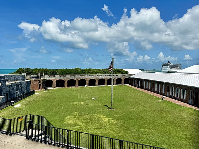 Historic Fort Zachary Taylor: Inside this brick fortress, American history stands at attention while palm trees salute the tropical breeze.
